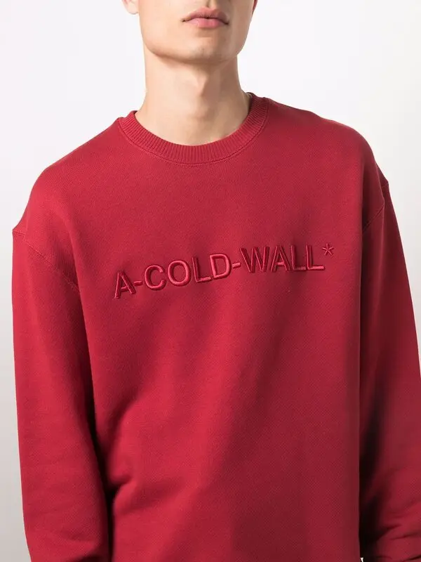 A-COLD-WALL* Embroidered Cotton Sweatshirt
