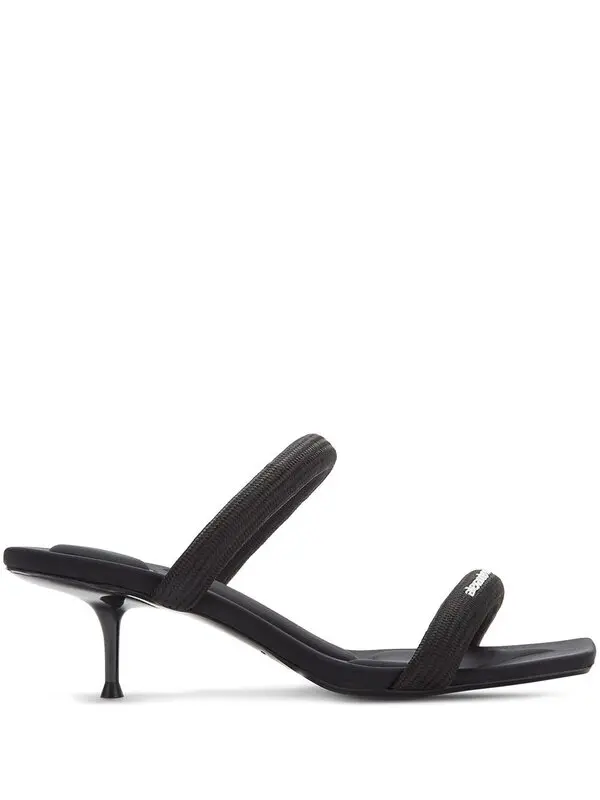 Alexander Wang Jessie 55mm Logo-print Mules