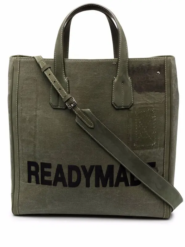 Readymade Large Logo Tote Bag - Green