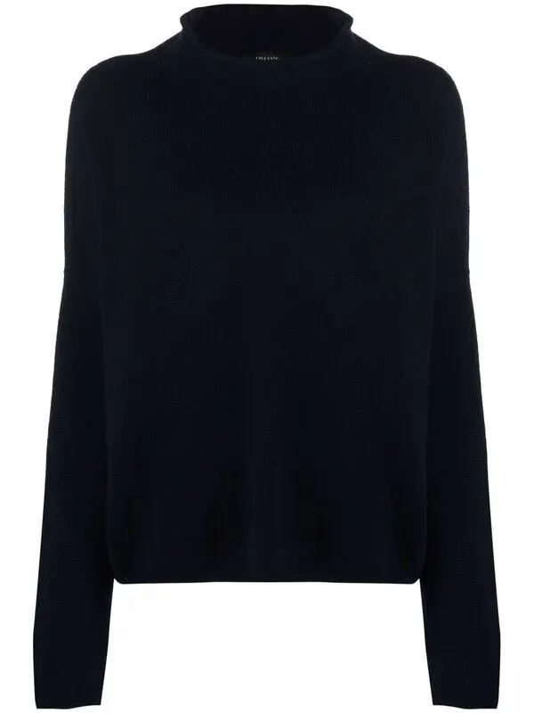 LISA YANG Cashmere Mock Neck Jumper - Blue