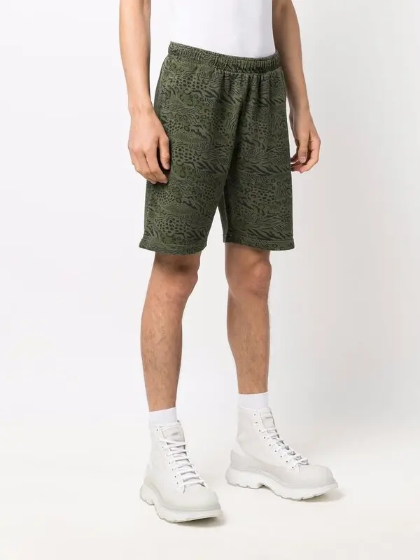 Kenzo Animal Print Shorts - Green