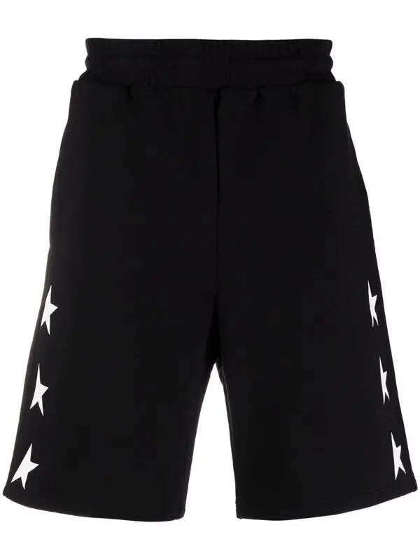 GOLDEN GOOSE Star-print Shorts - Black