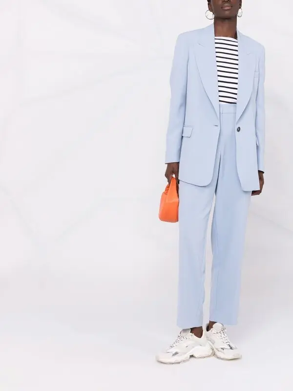 BLANCA VITA Passiflora Tailored Trousers - Blue