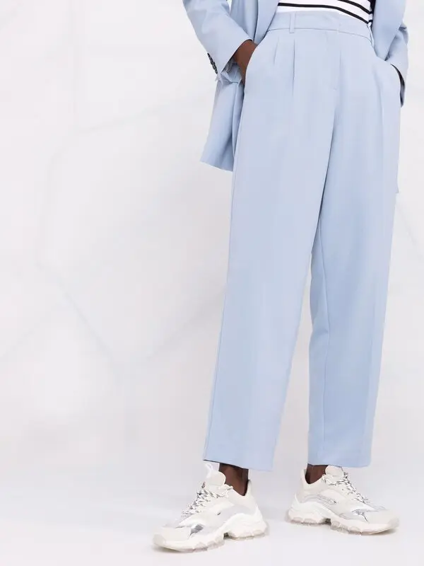 BLANCA VITA Passiflora Tailored Trousers - Blue