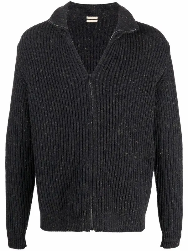 Massimo Alba Ribbed-knit Zipped Jumper