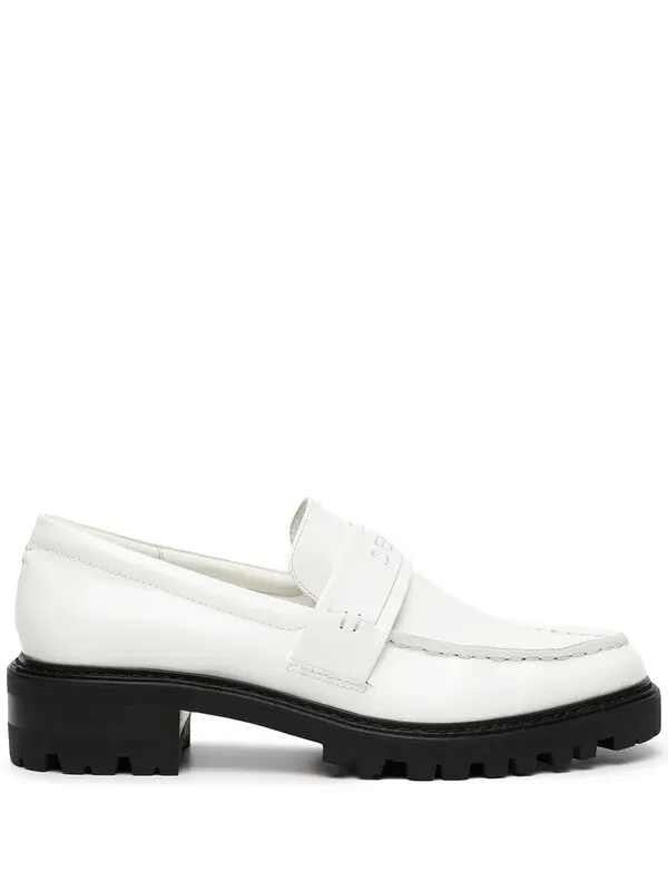 Senso Met I Leather Loafers - White