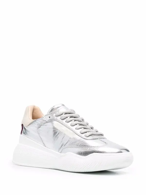 Stella McCartney Loop Metallic Sneakers - Silver
