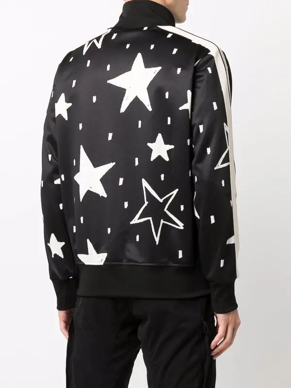 Palm Angels Night Sky Logo Track Jacket - Black