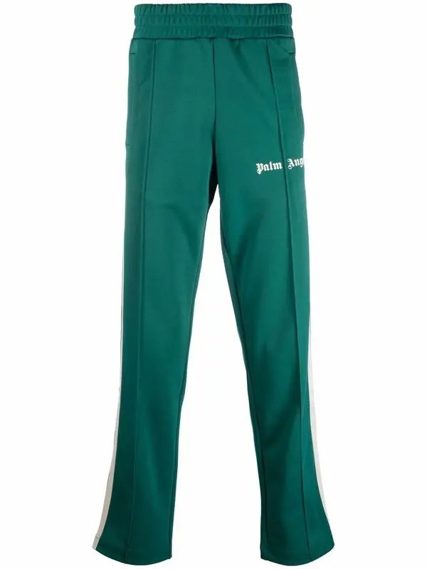Palm Angels Logo-print Track Pants - Green