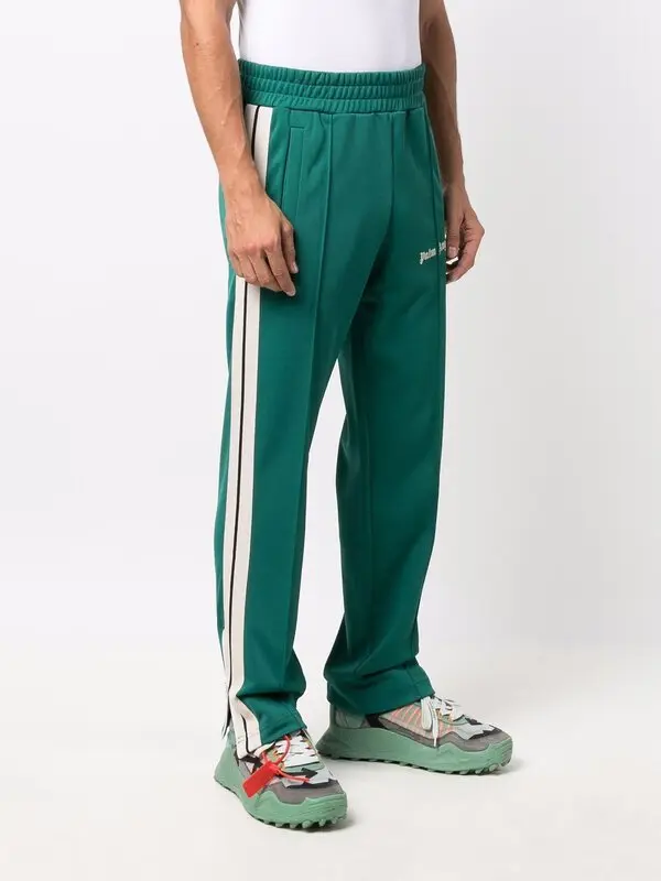 Palm Angels Logo-print Track Pants - Green