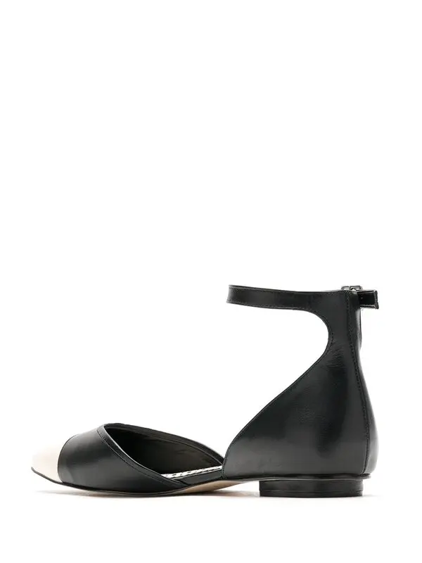 STUDIO CHOFAKIAN Cisne Flat Leather Sandals