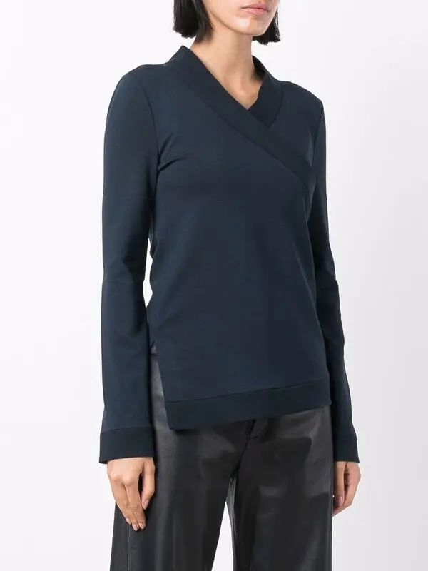 Emporio Armani Wrap-neckline Jumper
