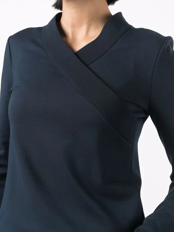 Emporio Armani Wrap-neckline Jumper