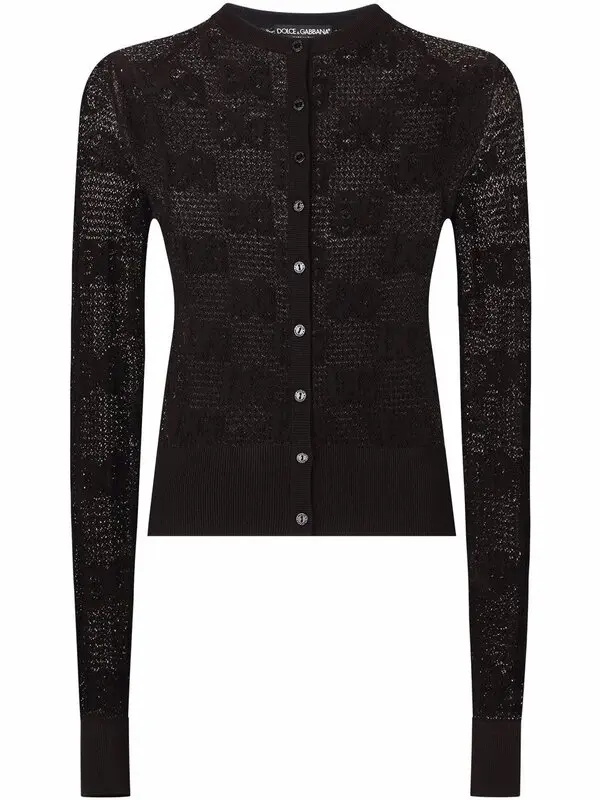 Dolce & Gabbana Logo Jacquard Cardigan