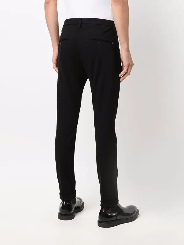 DONDUP Slim-cut Cotton Trousers