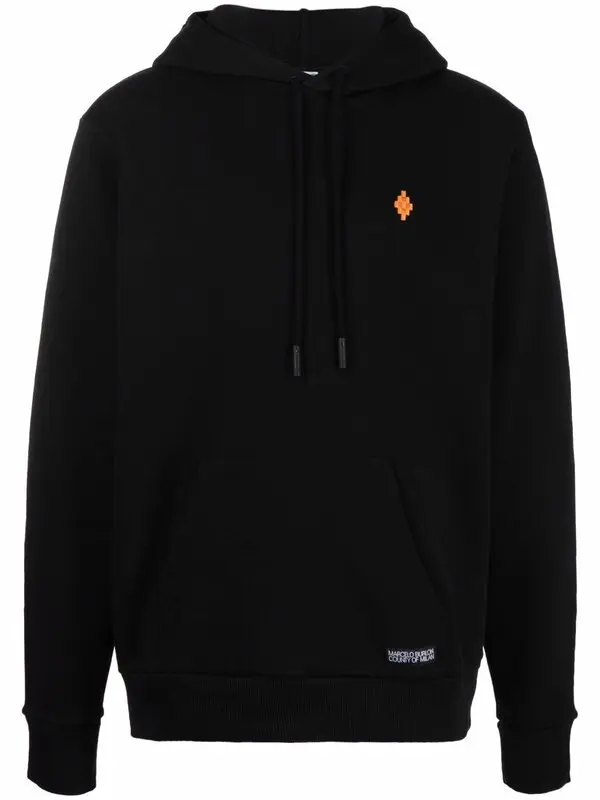 COUNTY OF MILAN Cotton Cross Motif Hoodie