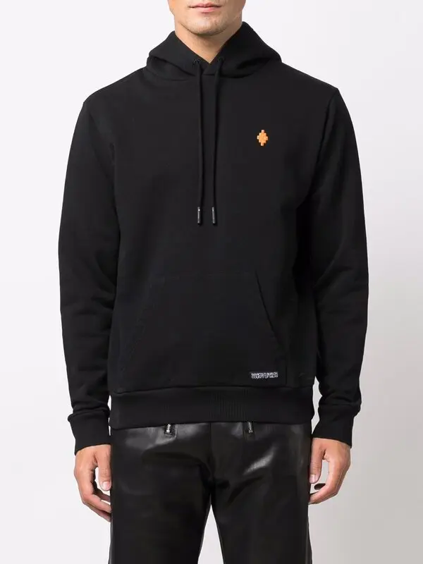 COUNTY OF MILAN Cotton Cross Motif Hoodie
