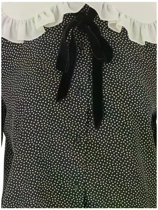 Saint Laurent Polka-dot Blouse