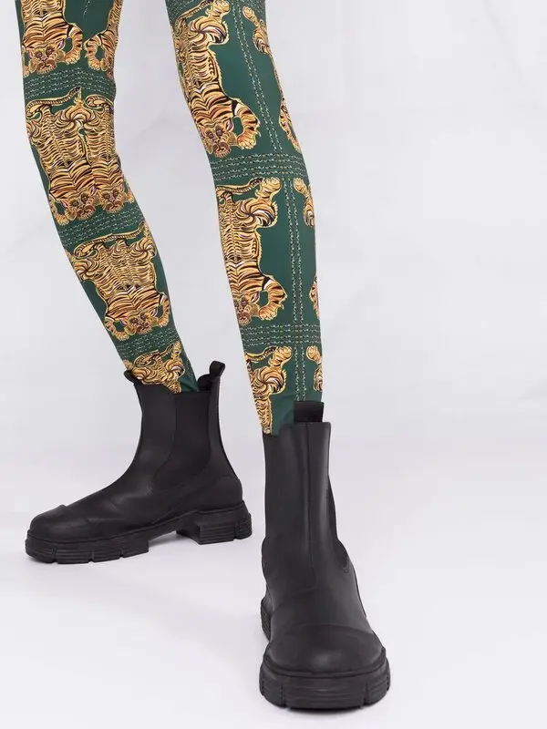 La DoubleJ Floral-print Stretch Leggings