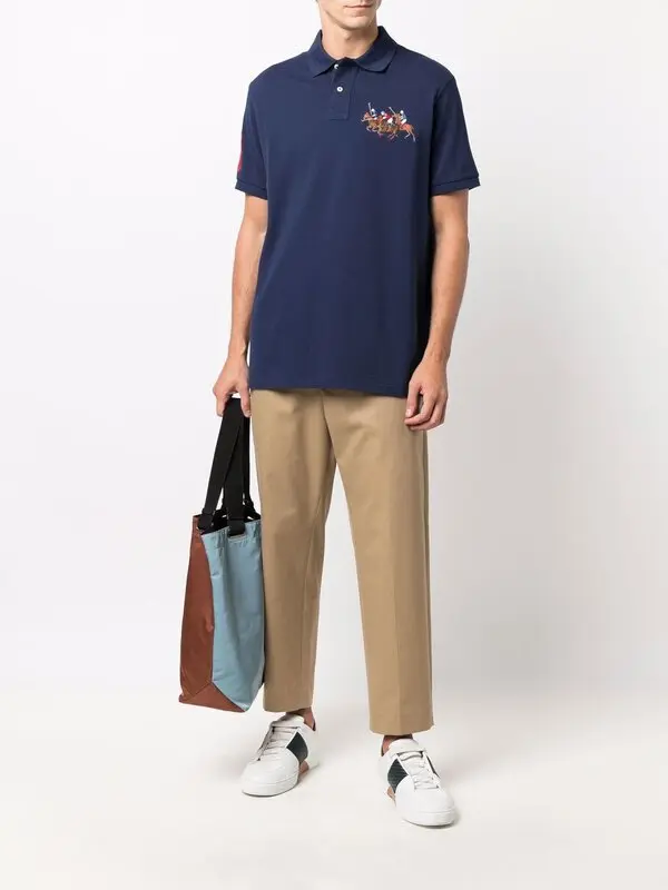 Polo Ralph Lauren Polo Pony-motif Cotton Polo Shirt - Blue