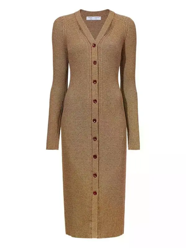 Proenza Schouler White Label Geometric Pattern Knitted Dress