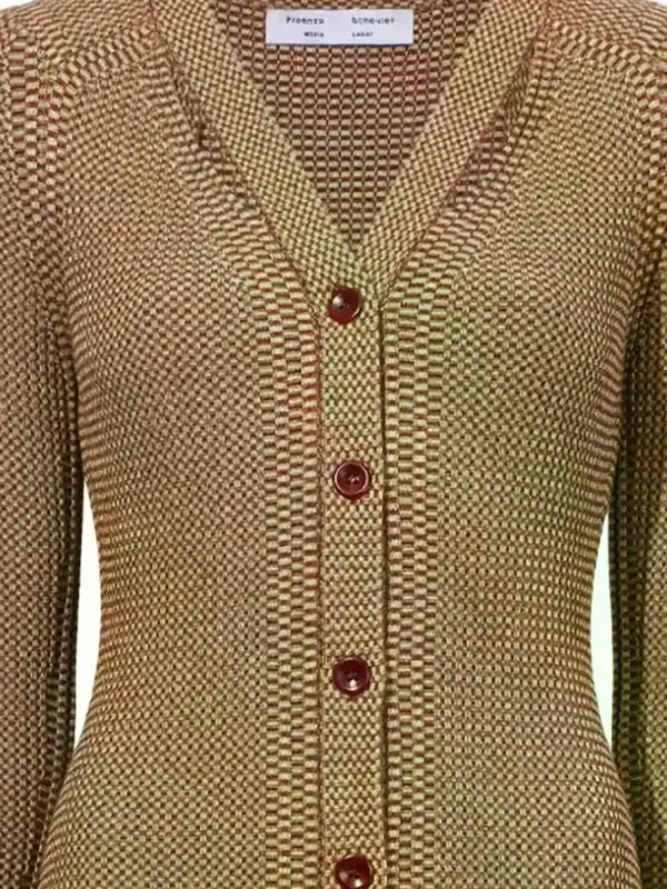 Proenza Schouler White Label Geometric Pattern Knitted Dress