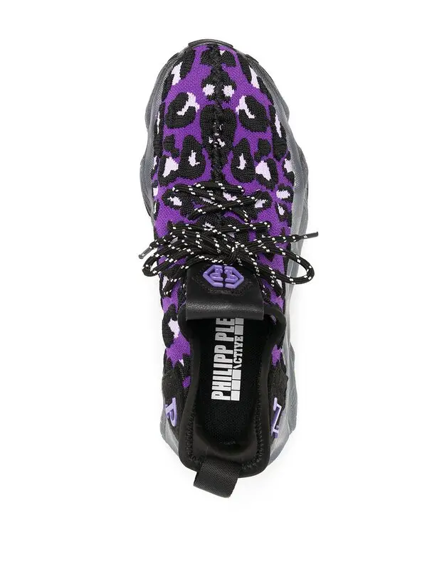 Philipp Plein Runner Leopard-print Sneakers