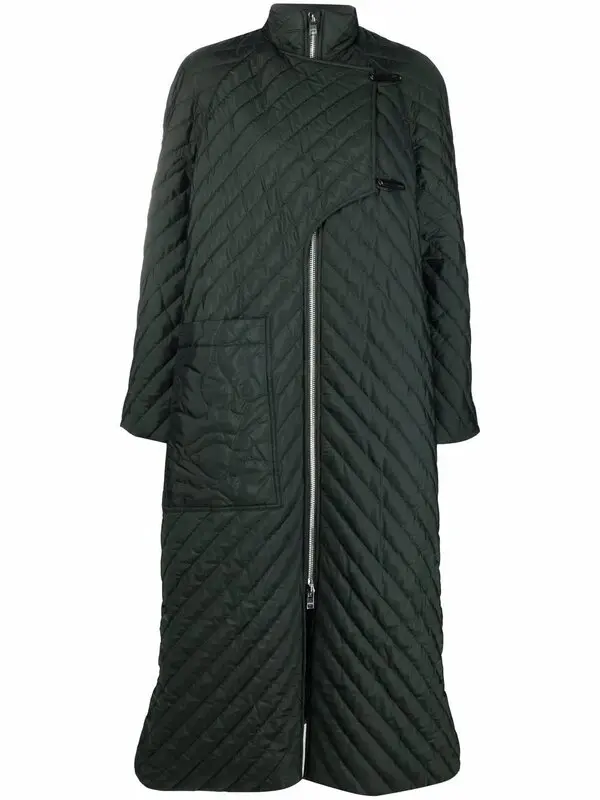 GANNI Recycled Ripstop Quilted Oversized Coat