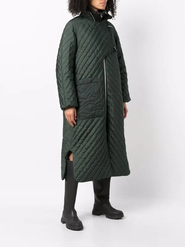 GANNI Recycled Ripstop Quilted Oversized Coat