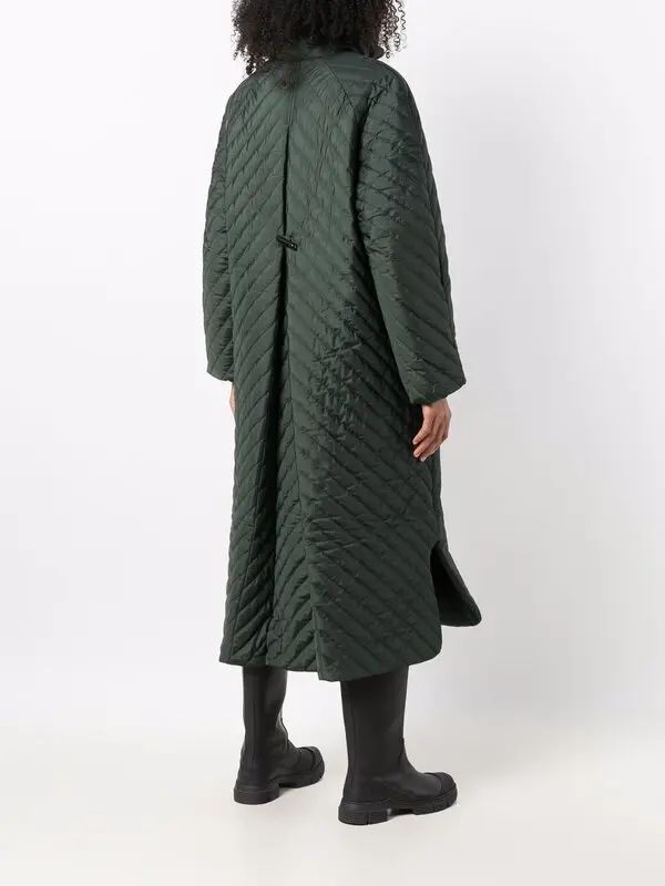 GANNI Recycled Ripstop Quilted Oversized Coat