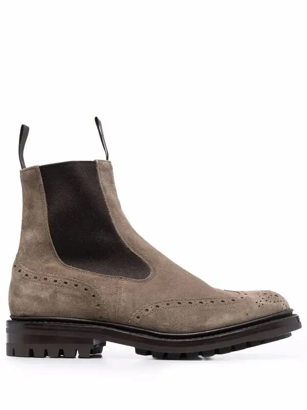 TRICKER'S Suede Slip-on Boots