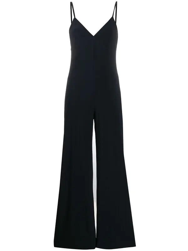 Norma Kamali Slip Wide-leg Jumpsuit - Black