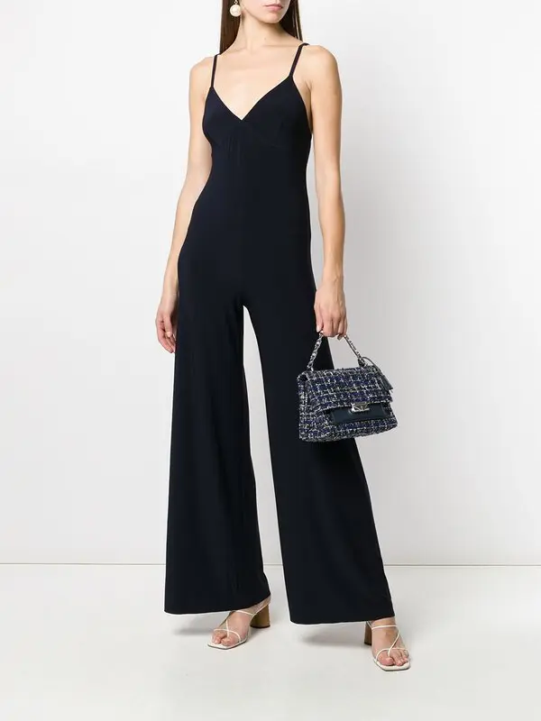 Norma Kamali Slip Wide-leg Jumpsuit - Black
