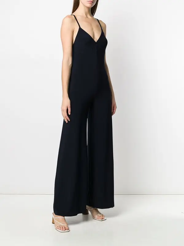 Norma Kamali Slip Wide-leg Jumpsuit - Black