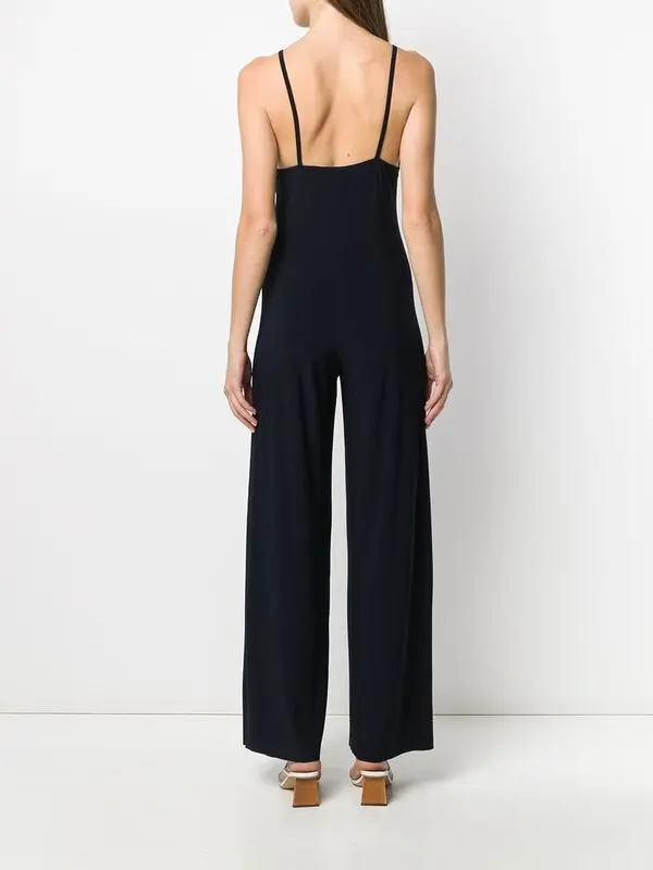 Norma Kamali Slip Wide-leg Jumpsuit - Black