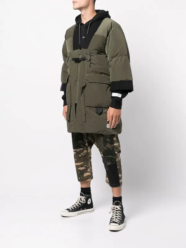 MOSTLY HEARD RARELY SEEN Panelled Padded Coat - Green