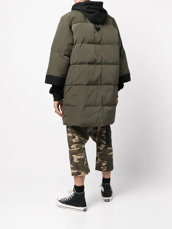MOSTLY HEARD RARELY SEEN Panelled Padded Coat - Green
