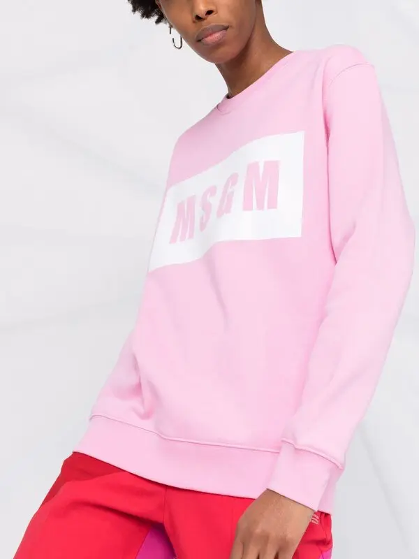 MSGM Crew Neck Sweatshirt - Pink