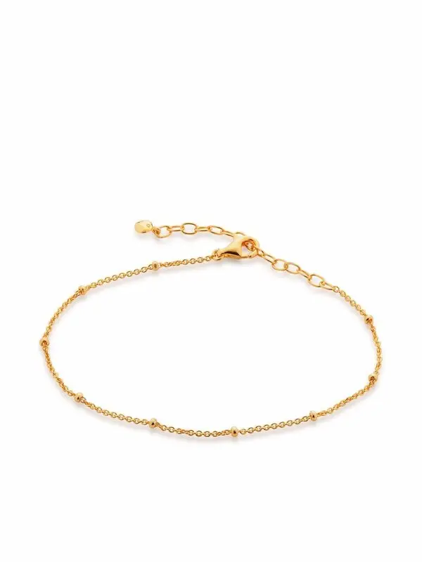 Monica Vinader Fine Beaded Chain Bracelet - Gold