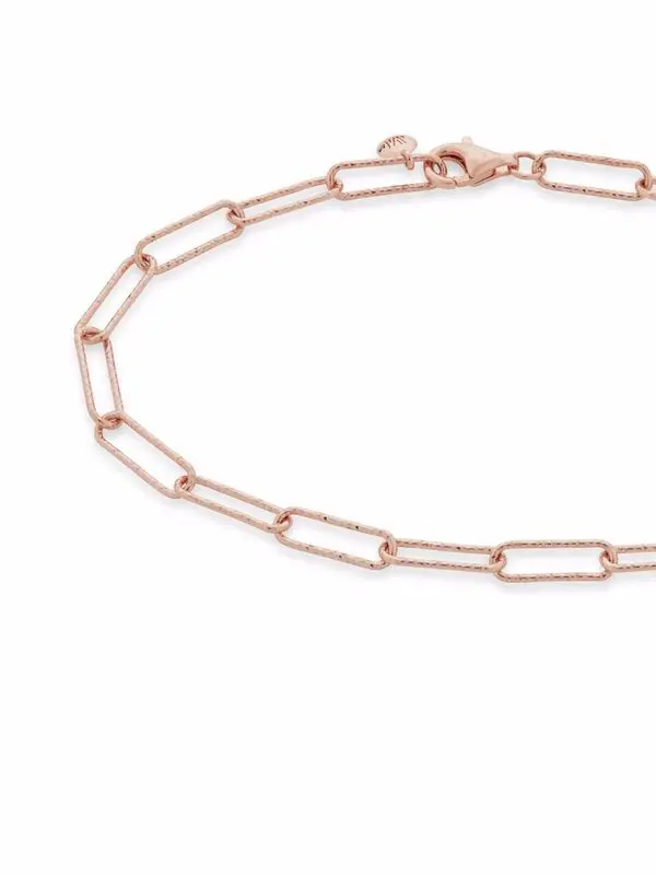 Monica Vinader Alta Textured Chain Bracelet - Pink