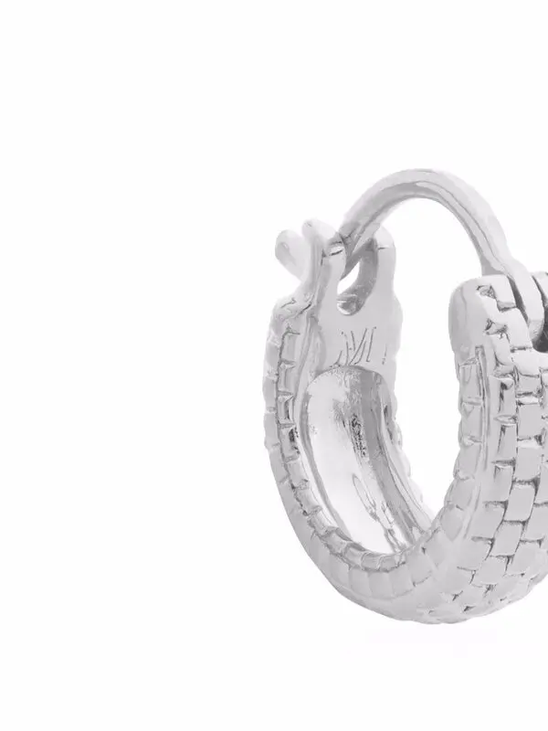 Monica Vinader Heirloom Huggie Earrings - Silver