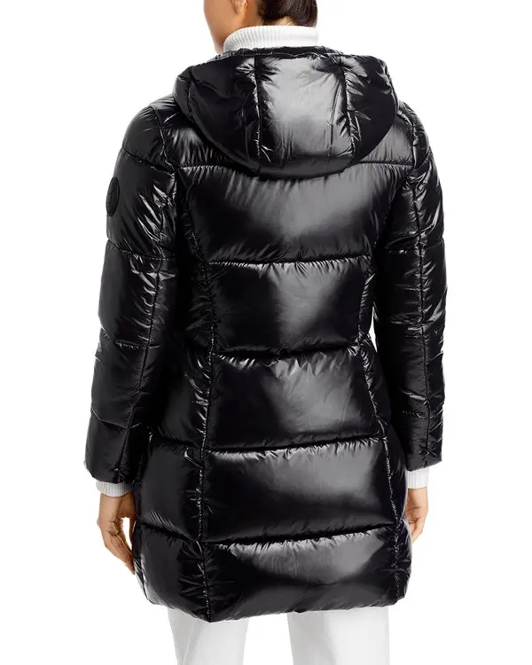 SAVE THE DUCK Ines Hooded Puffer Coat - Black