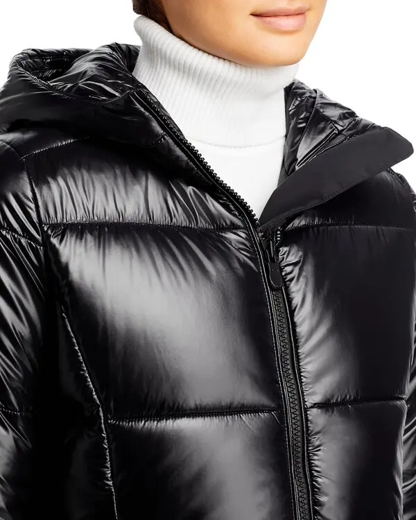 SAVE THE DUCK Ines Hooded Puffer Coat - Black