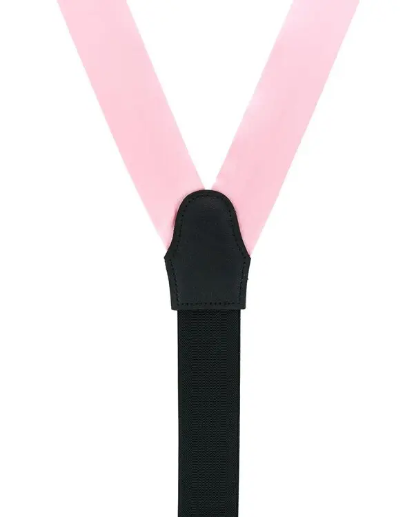 Trafalgar Sutton Formal Solid Color Silk Brace - Pink