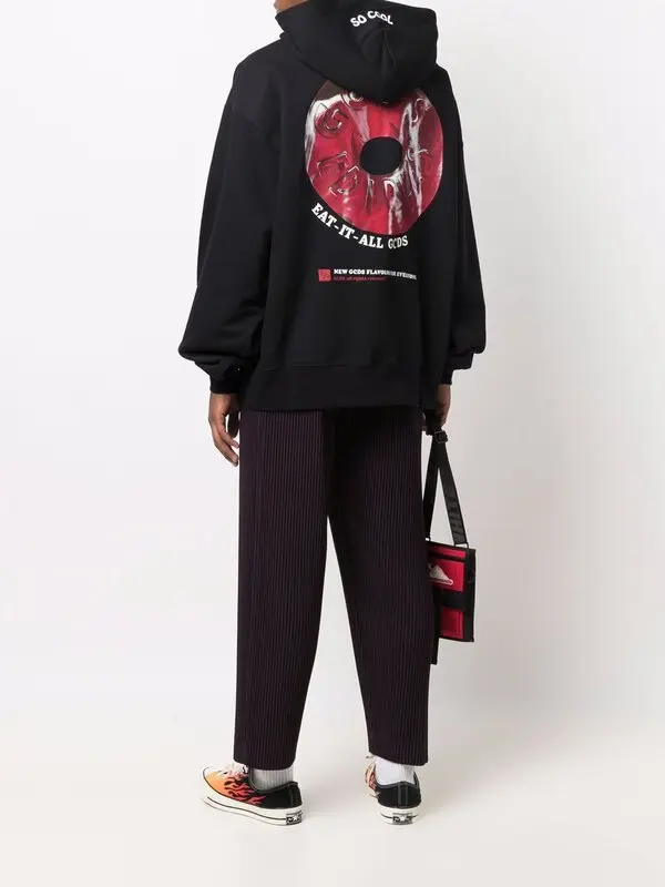 Gcds Logo-patch Cotton Hoodie