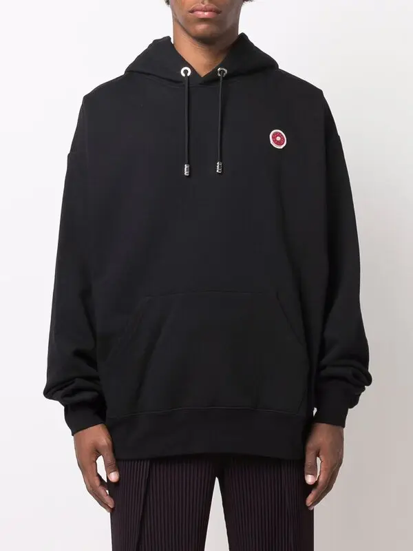 Gcds Logo-patch Cotton Hoodie