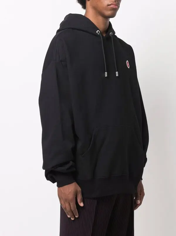 Gcds Logo-patch Cotton Hoodie