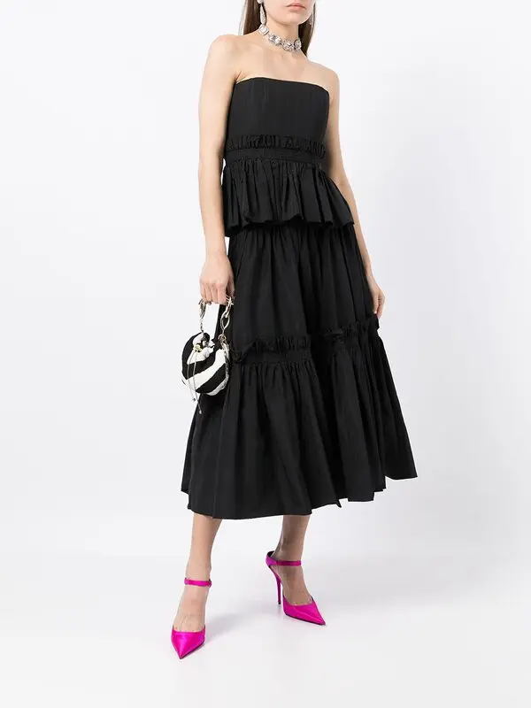 Alex Perry Strapless Peplum Bustier