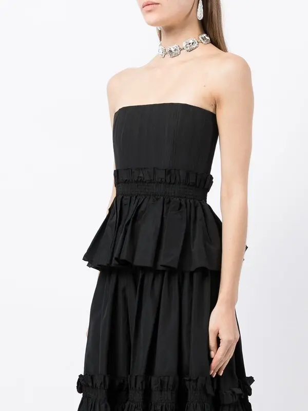 Alex Perry Strapless Peplum Bustier