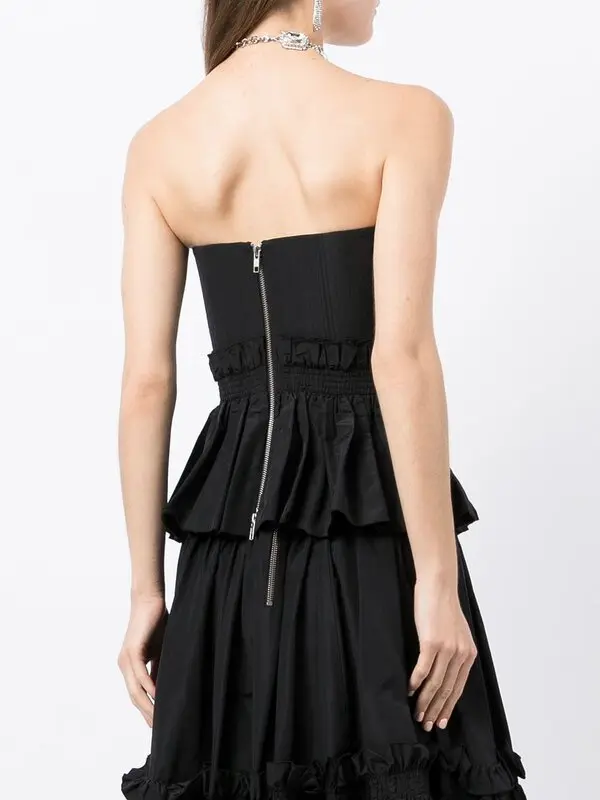 Alex Perry Strapless Peplum Bustier